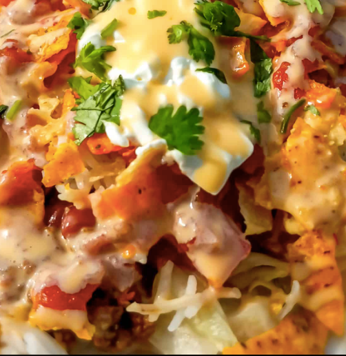 Easy Amish Haystack Dinner (“Pile-It-On” Taco Bowls) – Oak For Less ...