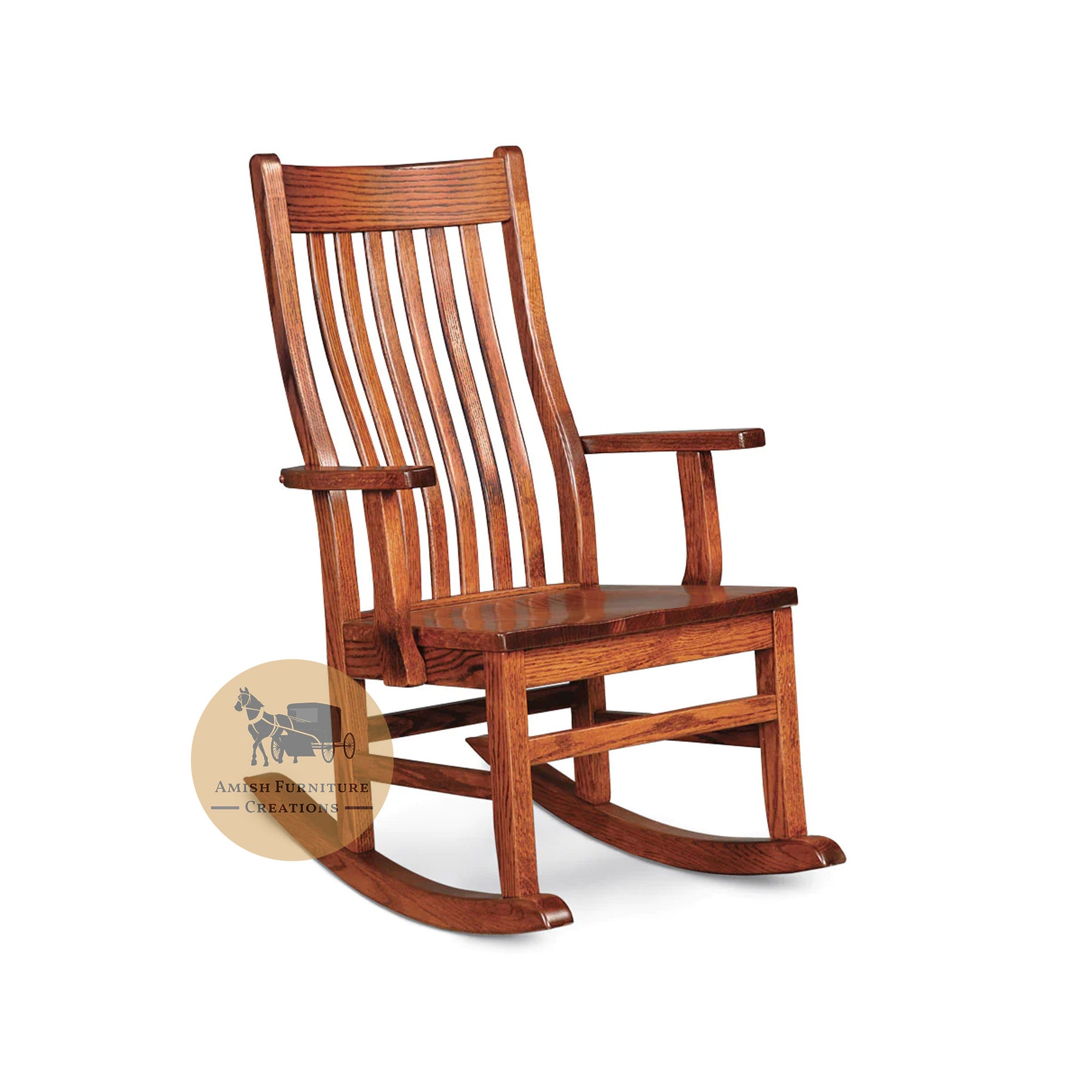 Amish Urbandale II Arm Rocker | Oak For Less® – Oak For Less® Furniture
