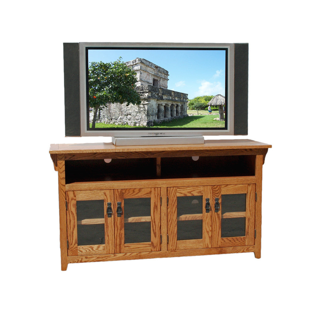 OD-O-M5230-16.75-CN4 - Mission Oak 56" TV Stand – Oak For Less® Furniture