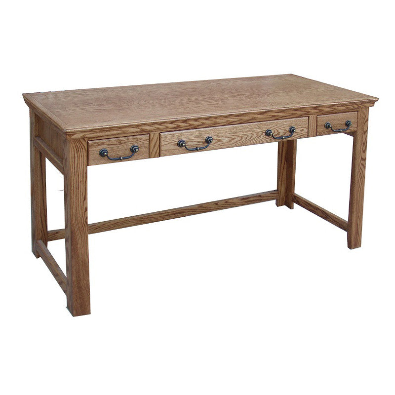 OD-O-T355 - Traditional Oak 52" Lap Top Writing Table Desk – Oak For ...